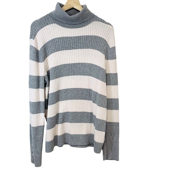 Talbots | Sweaters | Talbots Turtleneck Rib Knit Sweater Woman Xl Pink ...